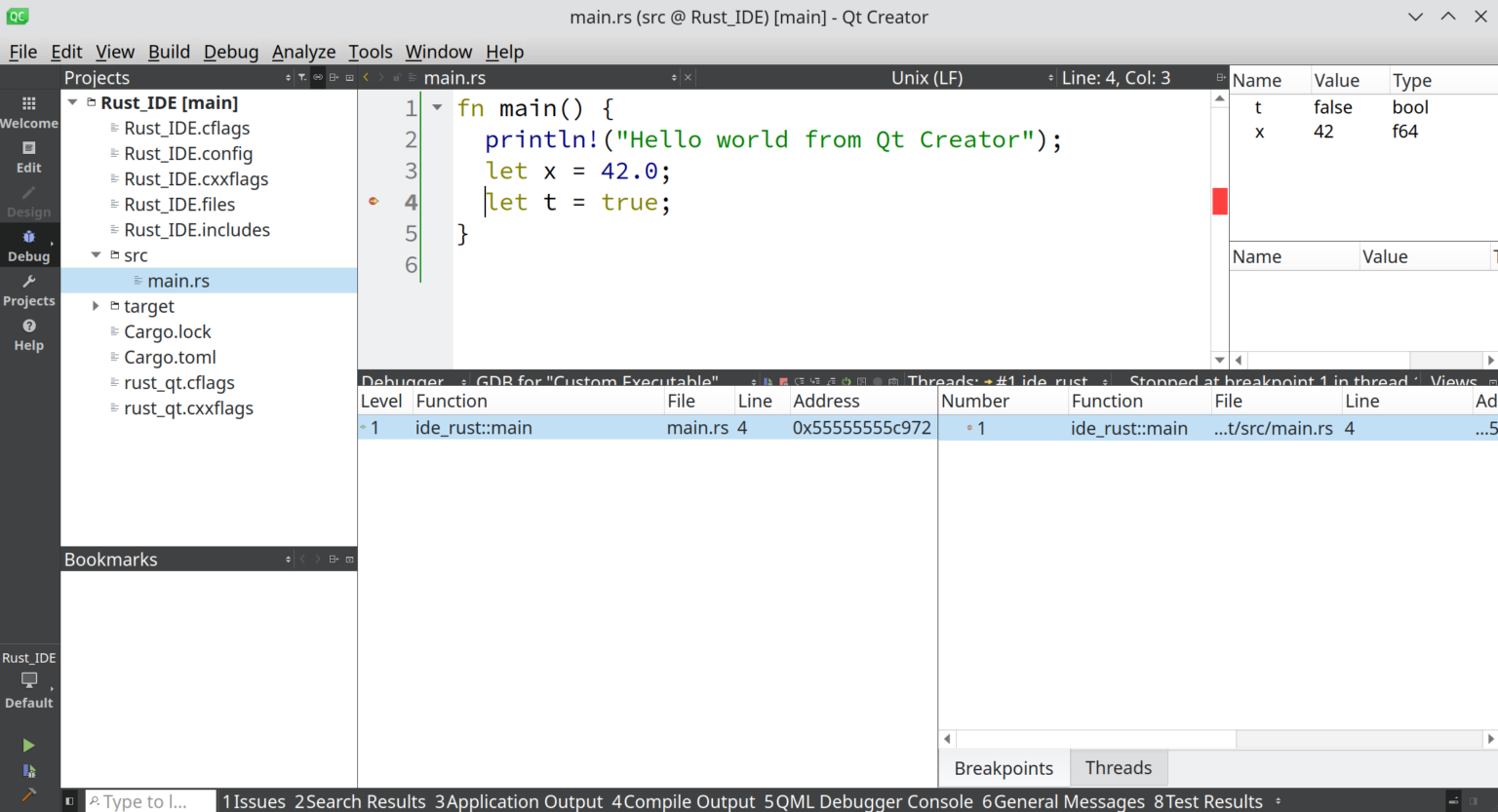 Using Qt Creator as your IDE for Rust – Sebastian Montabone